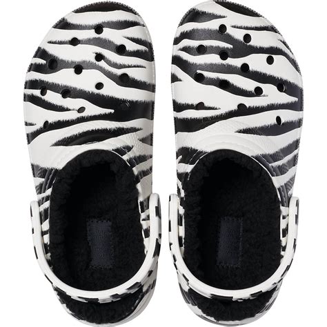 Crocs Adults Classic Lined Zebra Print Clogs Academy
