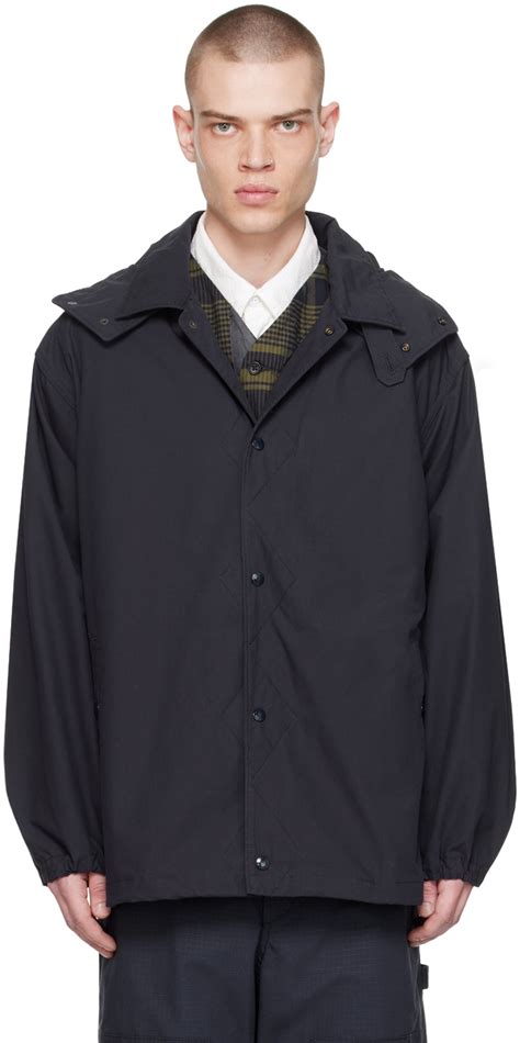 Engineered Garments Navy Hooded Jacket Engineered Garments