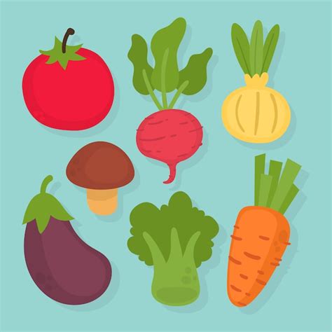 Premium Vector Vegetables Icon Collection