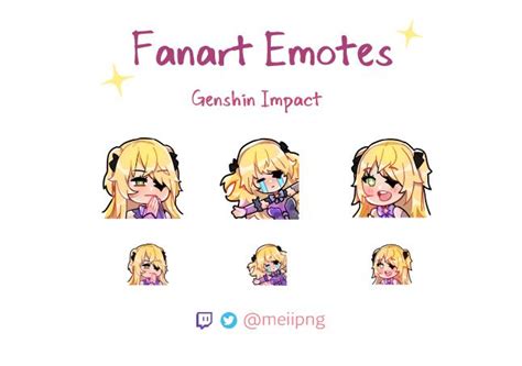 Drew Those Smoll Fischl Emotes R Genshin Impact