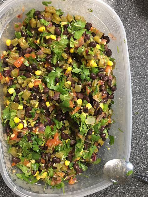 Black Beans And Nopales Salad Directions Calories Nutrition And More