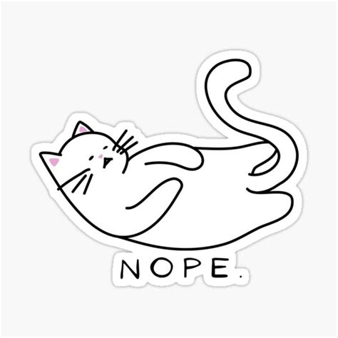 Nope Kitty Cat Sold By Adorn Deluxe Sku 409260134 Printerval