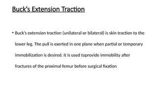Procedure And Care Of Patient In Skin Traction Pptx