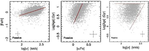 For Passive Galaxies There Are Strong Correlations Between Metallicity