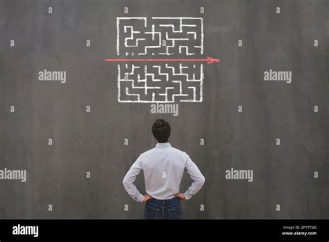 Simple Easy Fast Solution Concept Problem Solving Business Man