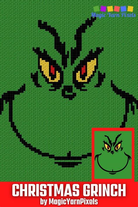 Christmas Grinch Graph Written Pattern For C2c And Tapestry Crochet The