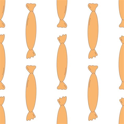 Premium Vector Candy Yellow Wrapper Sweet Food Background Pattern