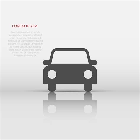 Icône De Voiture En Style Plat Illustration Vectorielle De Voiture Sur