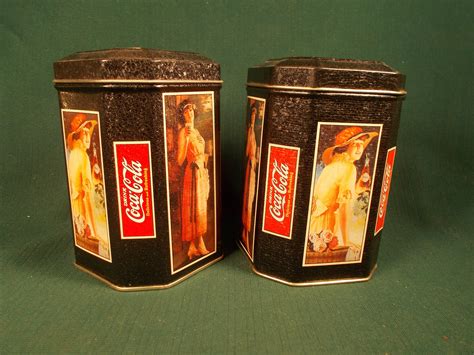 Pair Small Candy Tins Coca Cola Coke Advertisement Etsy