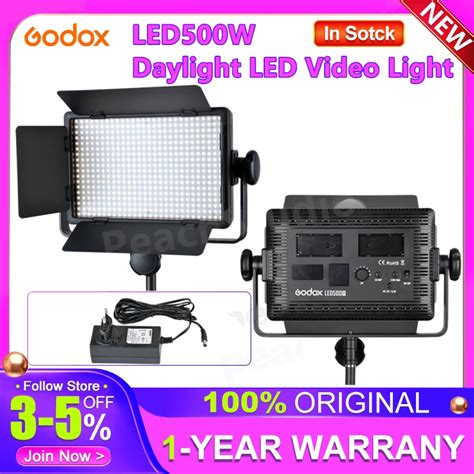 Лампа дневного света Godox LED500W, 5600K, встроенное управление для ...