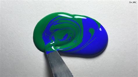 초록과 파랑을 섞으면 Green And Blue Mixing Color Green 02 Youtube