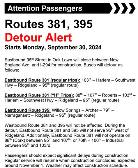 95th Street Closures