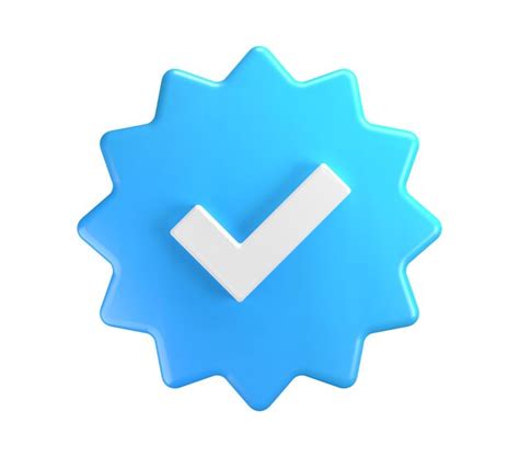 Premium Photo 3d Blue Verified Tick Symbol Illustration Icon 3d