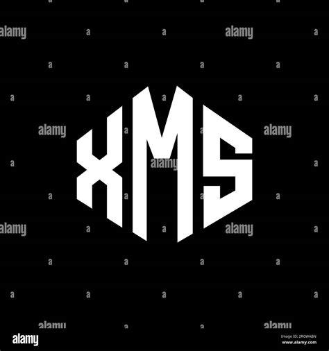 Xms Letter Logo Design With Polygon Shape Xms Polygon And Cube Shape