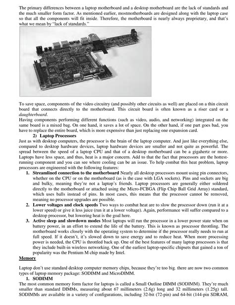 Solution Understanding Laptop Architecture Computer Hardware System