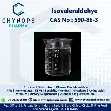 Isovaleraldehyde Cas No 590 86 3 160 Kg Drum Nlt 99 At Rs 400 Kg