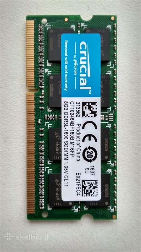 Crucial 8gb Ddr3 1600 Skelbiult
