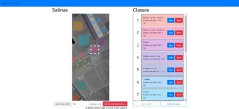 Manual Labelling Of Geographical Classes In The Web Application