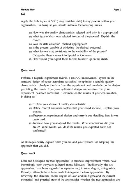 Process Improvement Using Six Sigma 1 Docx
