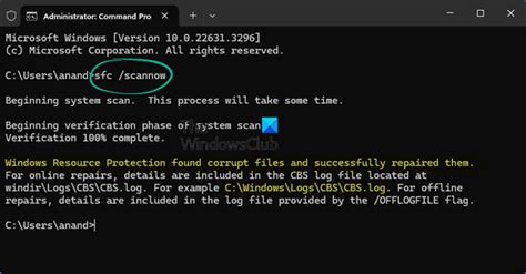 Run System File Checker In Safe Mode Boot Time Or Offline