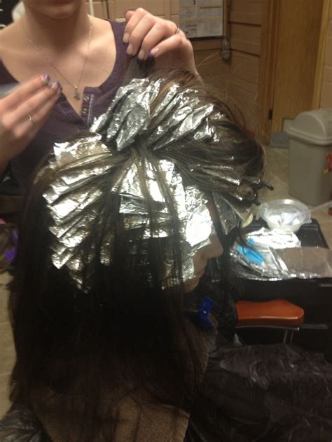 My Killer Foil Weave In Beauty School