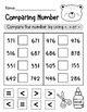 FREE 3 Digit Comparing Numbers Cut And Paste Worksheets 5 Pages