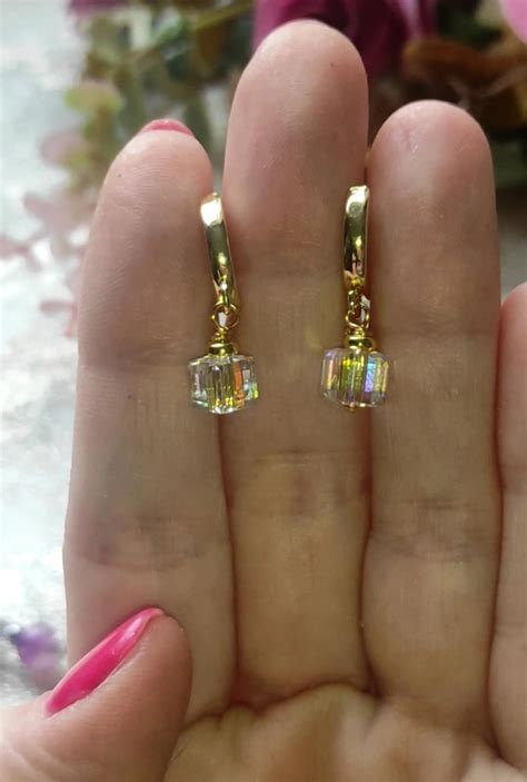 Серьги с кристаллами Сваровски Швензы позолоченные Сделаны на заказ но возможен повтор