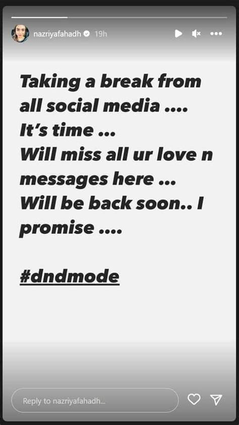 பிரேக் வேணும் நஸ்ரியா எடுத்த அதிர்ச்சி முடிவால் குழப்பத்தில் ரசிகர்கள் Update News 360