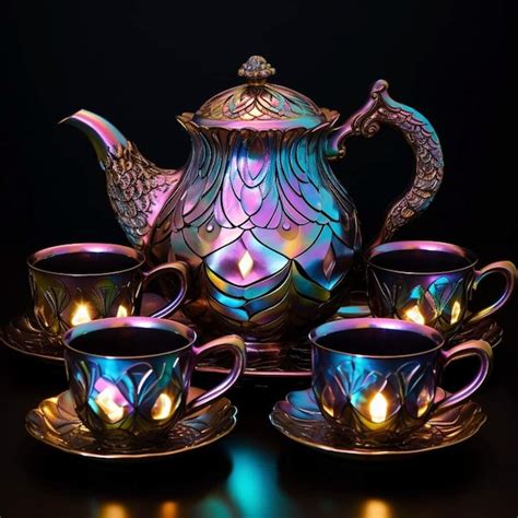 Premium Photo Teapot Set