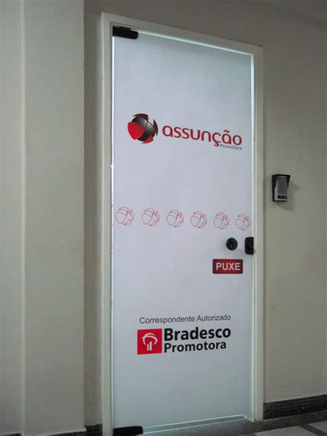 Adesivo para porta de vidro Oficina de Sinalização