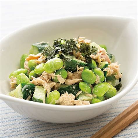 枝豆とツナの和風サラダ｜だいどこログ 生協パルシステムのレシピサイト Recipe Recipes Cooking Ethnic