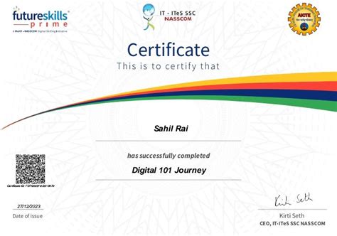 Sahil Kumar Rai On Linkedin Successfully Completed The Digital 101 Journey