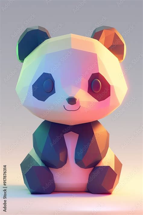 A 3d Model Of An Color Animal With Very Low Matte Polygon Count Blender 3d Izometric Soft