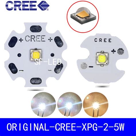 Cree Xpg Led Xp G W Led Emitter Cold White K K Neutral White With Mm Star Pcb