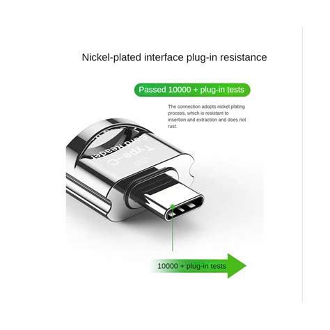 Считыватель карт Tf Tf Card To Type C Card Reader Адаптер Otg Карта памяти на Usb C