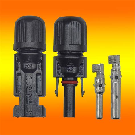Solarstecker 1 Paar Stecker Und Buchse 4 6 Mm² Solarkabel 0 Mwst Mc4l0010