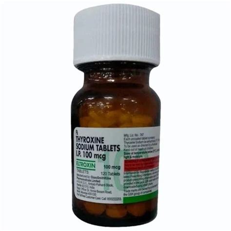 Thyroxine Sodium Tablet Strength 100 Mcg At Rs 500 Bottle In Nagpur
