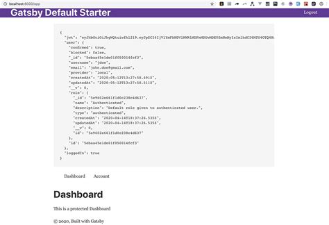 gatsby authentication with hash interactive