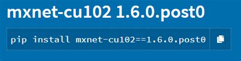 Pip Install Mxnet Cu102160 Error 官网 · Issue 19548 · Apachemxnet