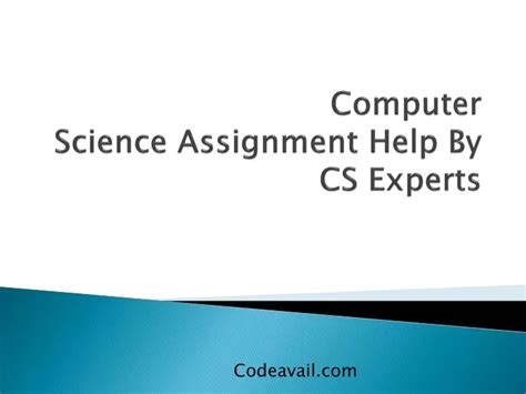 ppt computer science assignment help powerpoint presentation free
