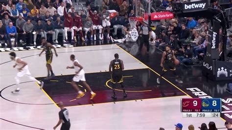 【nba录像回放】勇士vs爵士第2节 米切尔再献暴力扣篮 球迷屋