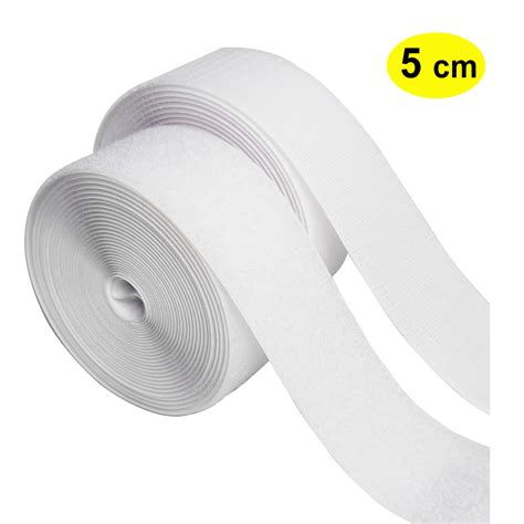 Şerit Cırt Bant En 5 Cm Beyaz Natural Dişi Erkek Takım Cırt Cırtlı Bant