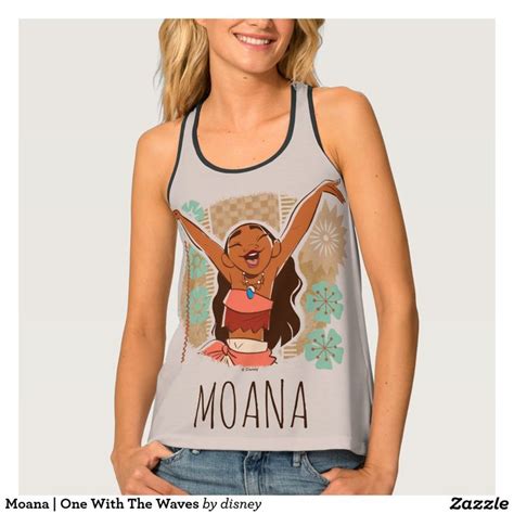 Moana One With The Waves Tank Top Zazzle Tank Tops Tank Tops Women Women