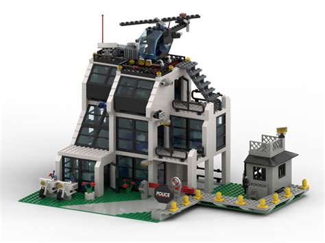 Lego Moc Police Station By Billyballokarlo Rebrickable Build With Lego