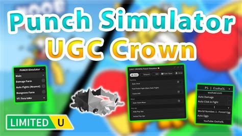 UGC Crown Punch Simulator Auto Farm Hatch Click Script YouTube