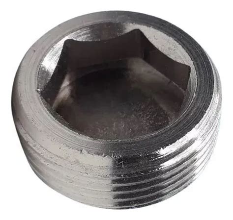 Tampão Bujão Sextavado Interno Rosca Bsp 14 10 Peças Mercadolivre