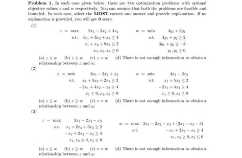 solved problem 1 in each case given below there are two