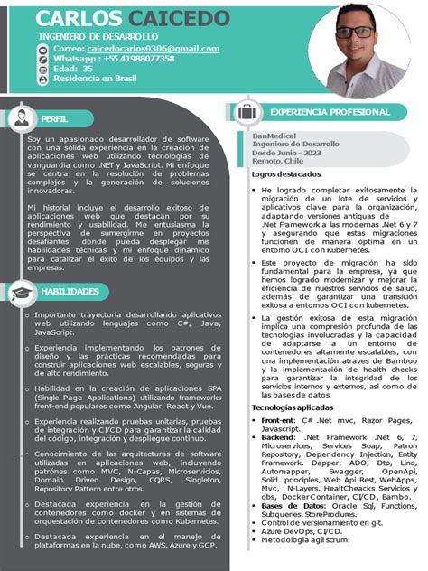 Resumencurricular01292024 Descargar Gratis Pdf Net Framework