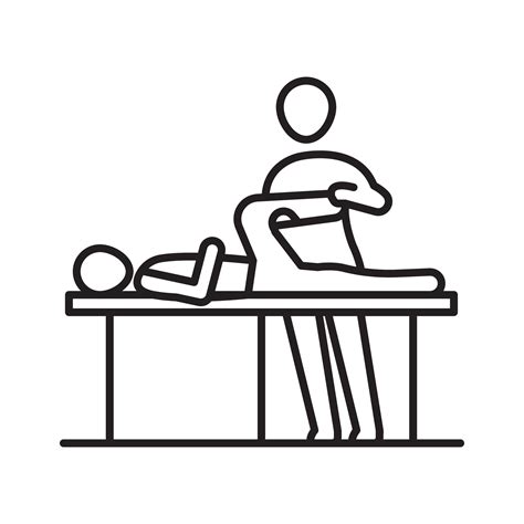 Physiotherapy Icon Black Line Art Logo 48312948 Vector Art At Vecteezy