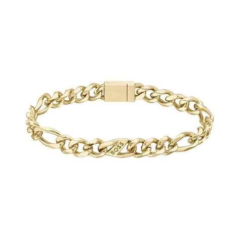Bracelet homme cm boss rian acier doré chaines edora